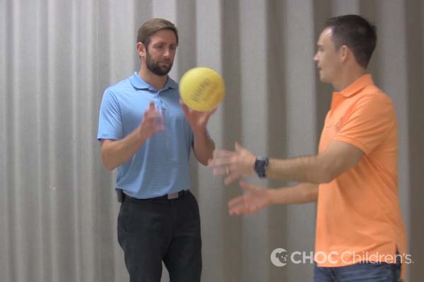 Concussion Home Exercise - Advanced Ball Exercise - CHOC Children's